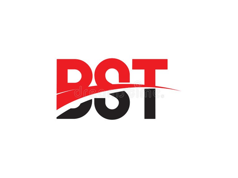 BST Letter Initial Logo Design Vector Illustration Stock Vector ...