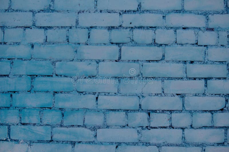 Bstract Background of a Blue Brick Wall Stock Image - Image of style ...