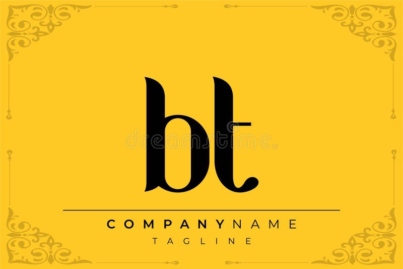 BT abstract luxury logo stock vector. Illustration of luxury - 362198094