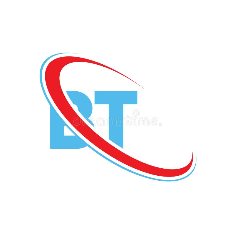 BT B T Letter Logo Design. Initial Letter BT Linked Circle Upercase ...