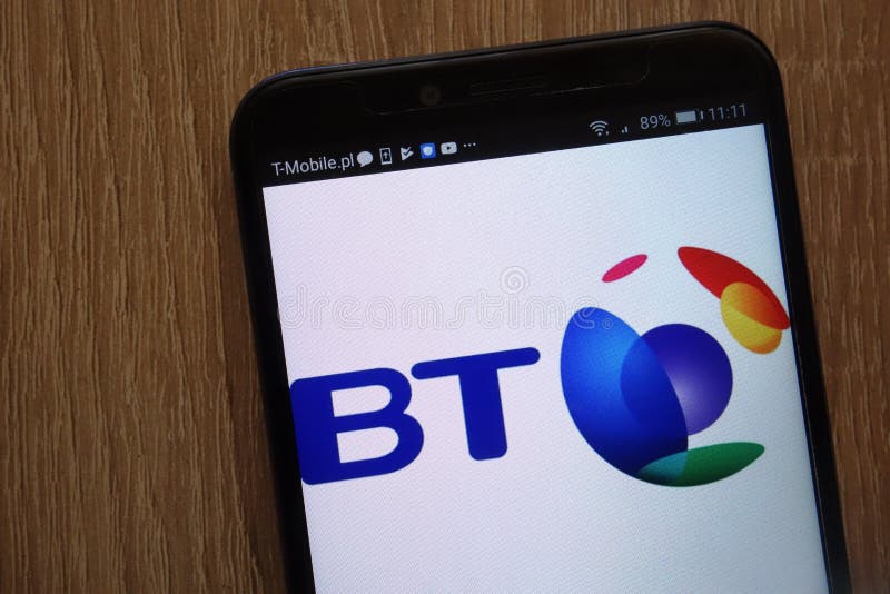 BT Group Logo Displayed on a Modern Smartphone Editorial Stock Image ...