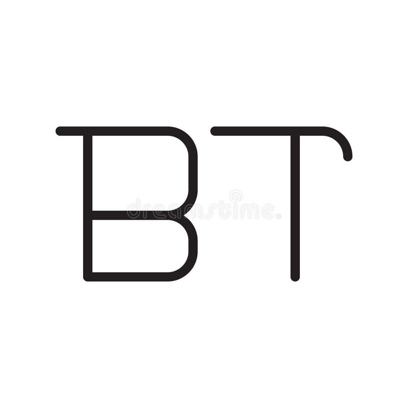 Bt Initial Letter Vector Logo Icon Stock Vector - Illustration of ...
