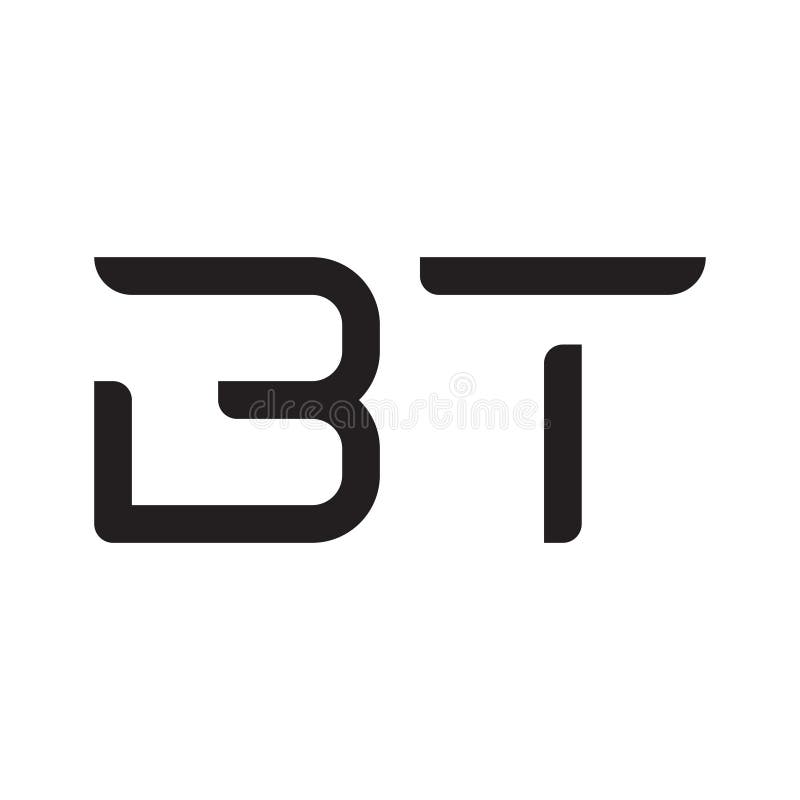 Bt Initial Letter Vector Logo Icon Stock Vector - Illustration of ...