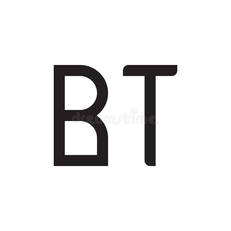 Bt Initial Letter Vector Logo Icon Stock Vector - Illustration of ...