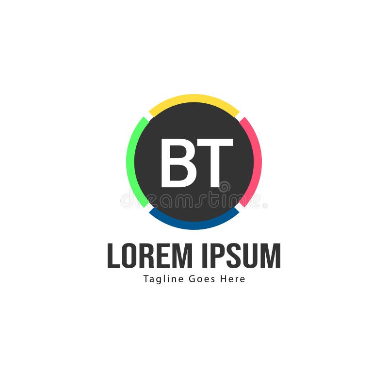 BT Letter Logo Design. Creative Modern BT Letters Icon Illustration ...