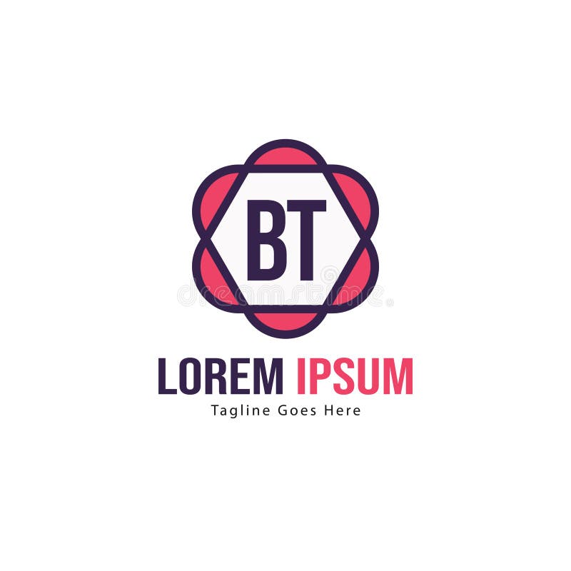 BT Letter Logo Design. Creative Modern BT Letters Icon Illustration ...