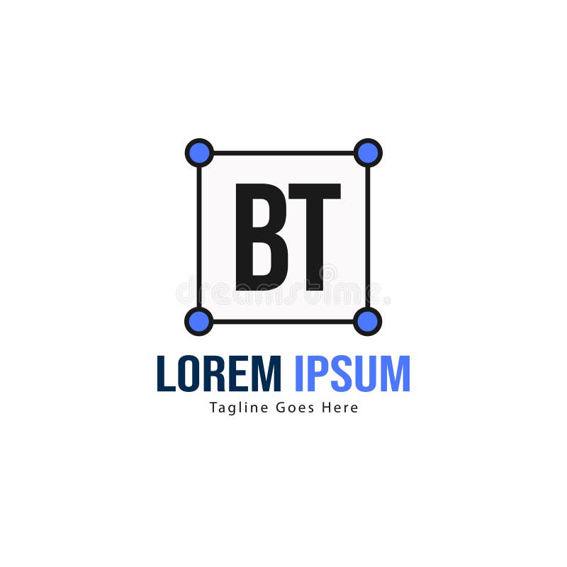 BT Letter Logo Design. Creative Modern BT Letters Icon Illustration ...