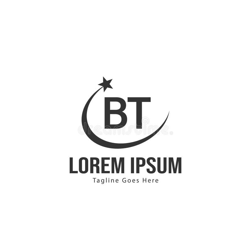 BT Letter Logo Design. Creative Modern BT Letters Icon Illustration ...