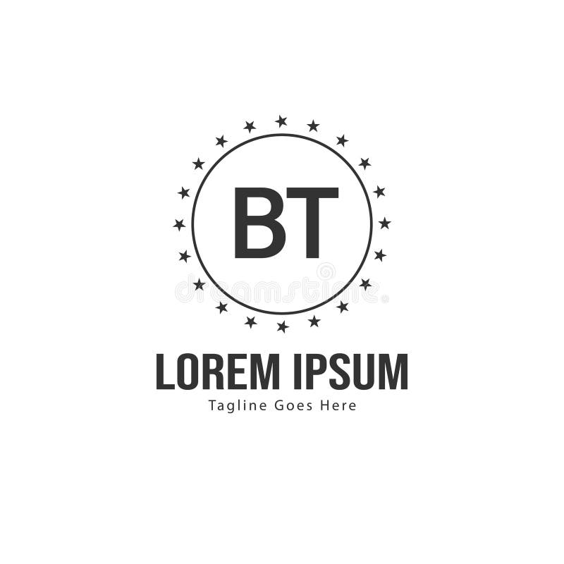 BT Letter Logo Design. Creative Modern BT Letters Icon Illustration ...