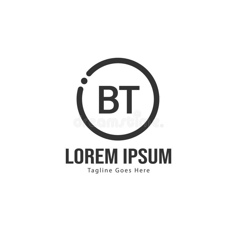 BT Letter Logo Design. Creative Modern BT Letters Icon Illustration ...