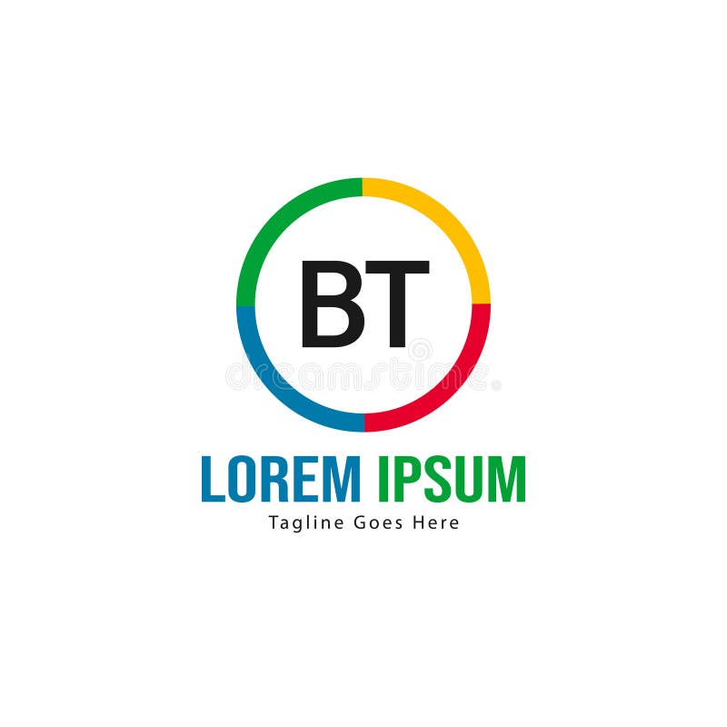 BT Letter Logo Design. Creative Modern BT Letters Icon Illustration ...