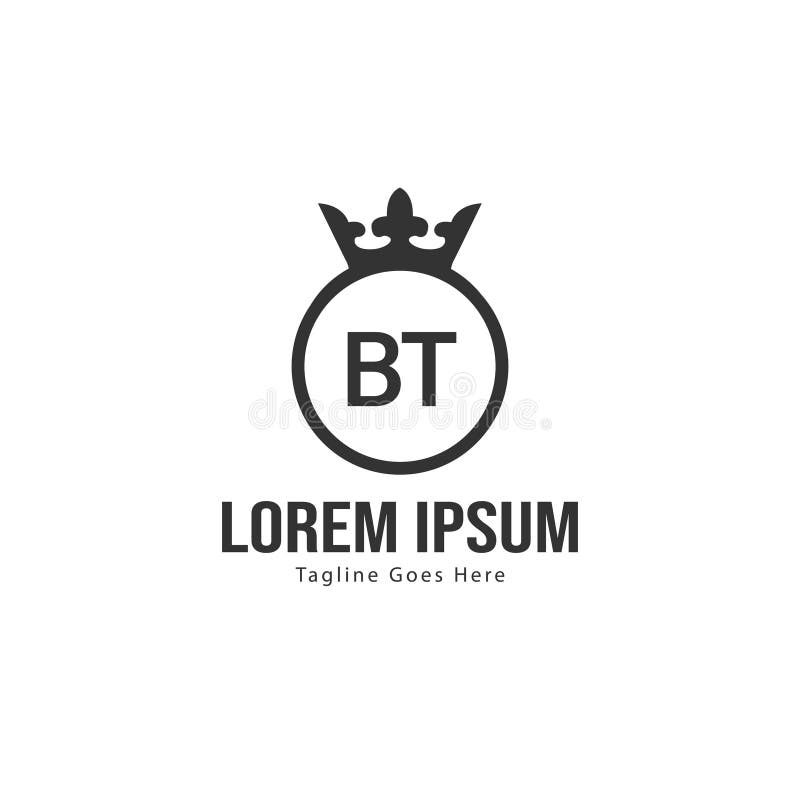 BT Letter Logo Design. Creative Modern BT Letters Icon Illustration ...