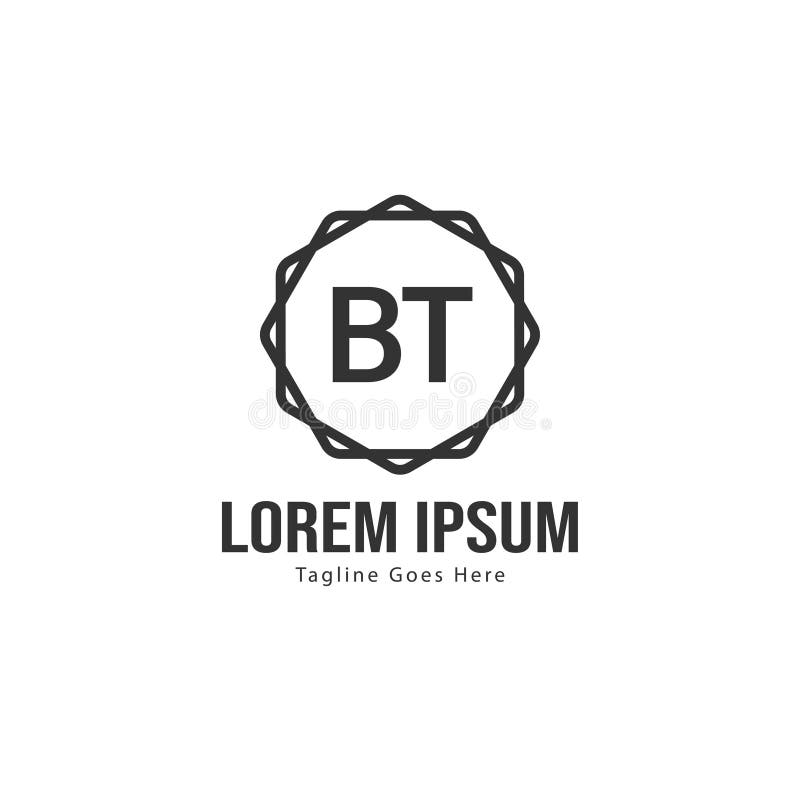 BT Letter Logo Design. Creative Modern BT Letters Icon Illustration ...