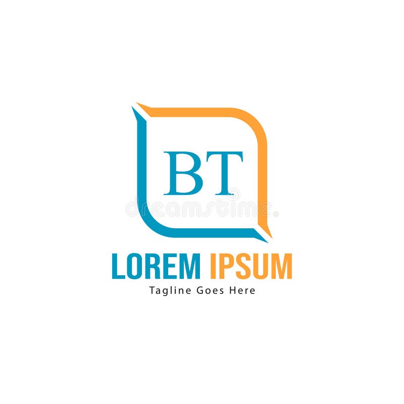 BT Letter Logo Design. Creative Modern BT Letters Icon Illustration ...