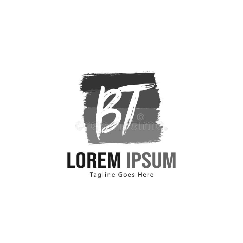 BT Letter Logo Design. Creative Modern BT Letters Icon Illustration ...