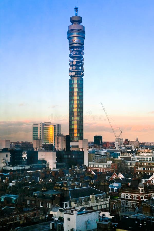 BT Tower (Post Office or Telecom Tower) London Stock Photo - Image of ...