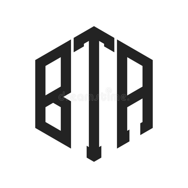 BTA Logo Design. Initial Letter BTA Monogram Logo Using Hexagon Shape ...