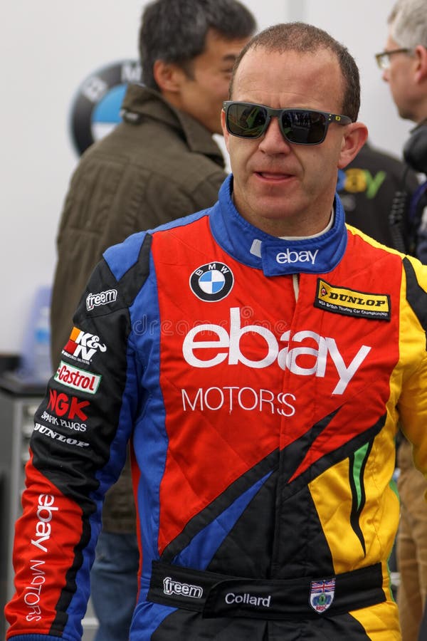 BTCC Racing Car Driver Rob Collard at Thruxton Racing Circuit 2014 ...