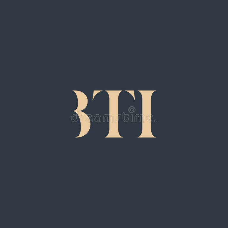 BTI abstract letter logo stock vector. Illustration of brand - 363252182