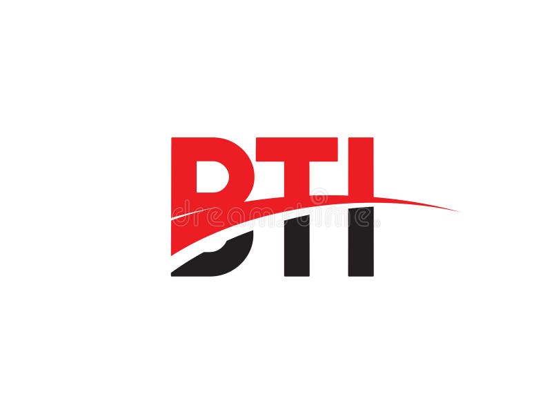 BTI Letter Initial Logo Design Vector Illustration Stock Vector ...