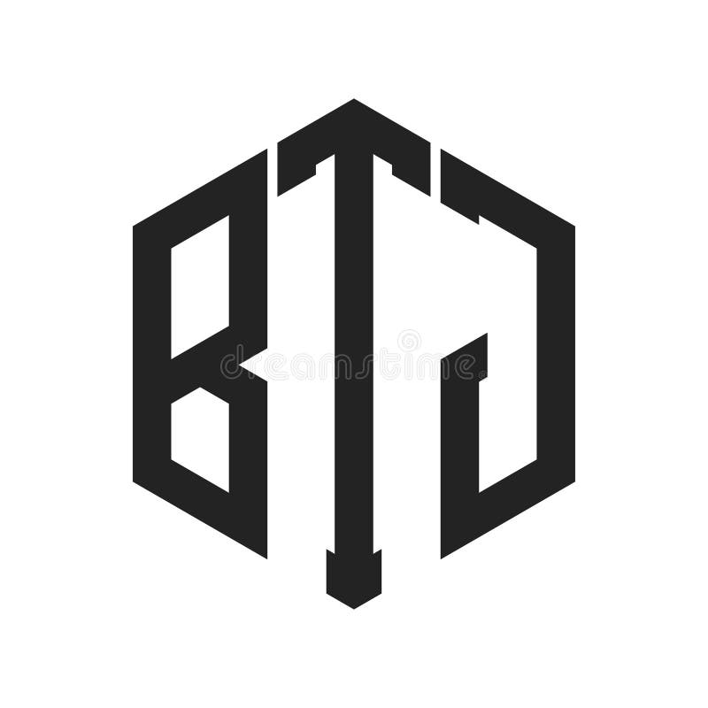 BTJ Logo Design. Initial Letter BTJ Monogram Logo Using Hexagon Shape ...