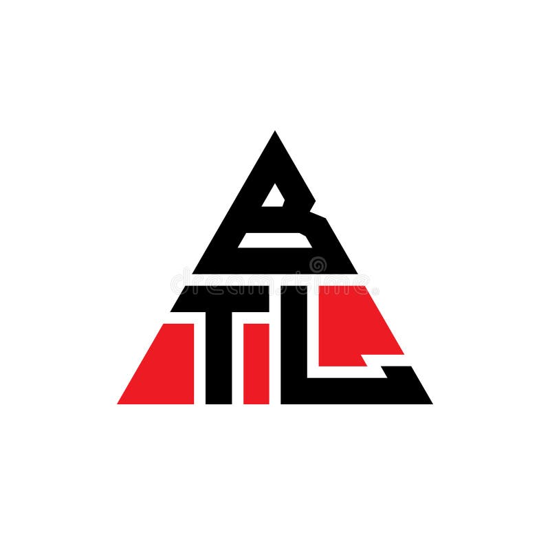 BTL Triangle Letter Logo Design with Triangle Shape. BTL Triangle Logo ...