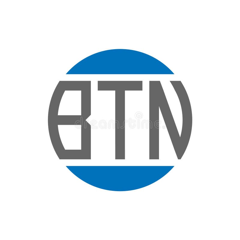 BTN Letter Logo Design on White Background. BTN Creative Initials ...