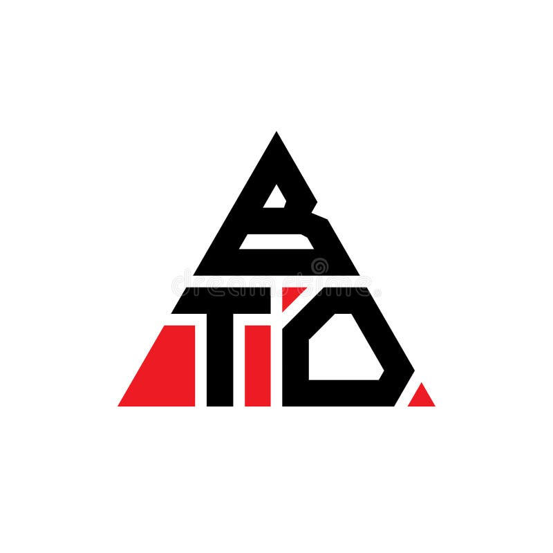 Bto Triangle Vector Logo Stock Illustrations – 4 Bto Triangle Vector ...