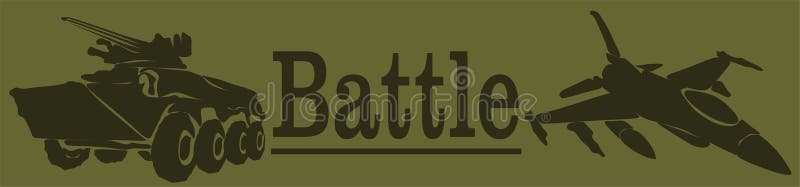 BTR and airplane stock illustration. Illustration of cartoon - 192525556