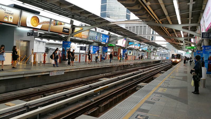 BTS Ari & X28;Skytrain Stations in Bangkok& X29; Editorial Image ...
