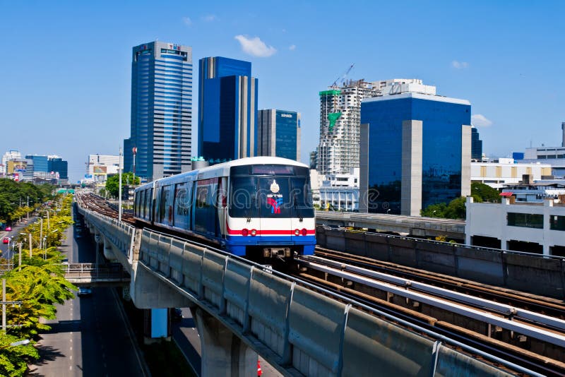 The BTS sky train editorial stock photo. Image of asia - 22141143