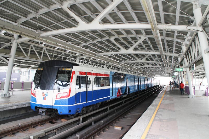 BTS Skytrain editorial image. Image of hour, city, asian - 43487540