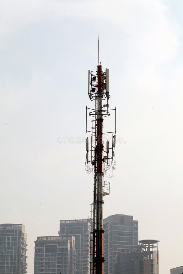 BTS Telecommunication and Mobile Network Infrastructure Stock Photo ...