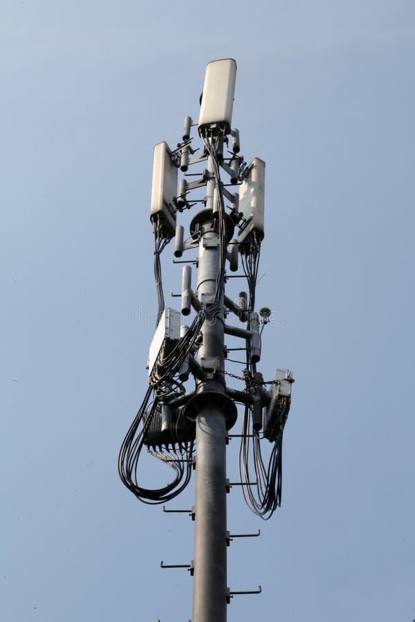 BTS Telecommunication and Mobile Network Infrastructure Stock Image ...