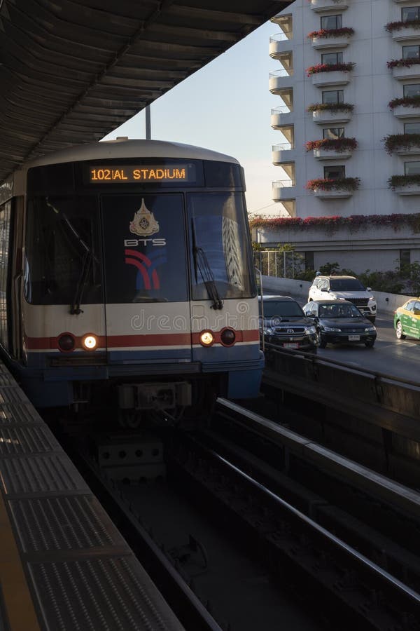 Bts Train in Bangkok Thailand Editorial Photo - Image of monorail ...