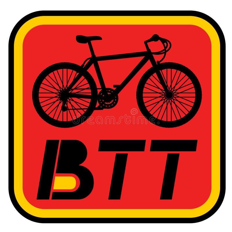 BTT icon stock vector. Illustration of travel, pedals - 28488371
