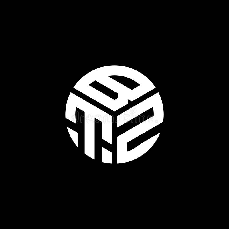 BTZ Letter Logo Design on Black Background. BTZ Creative Initials ...