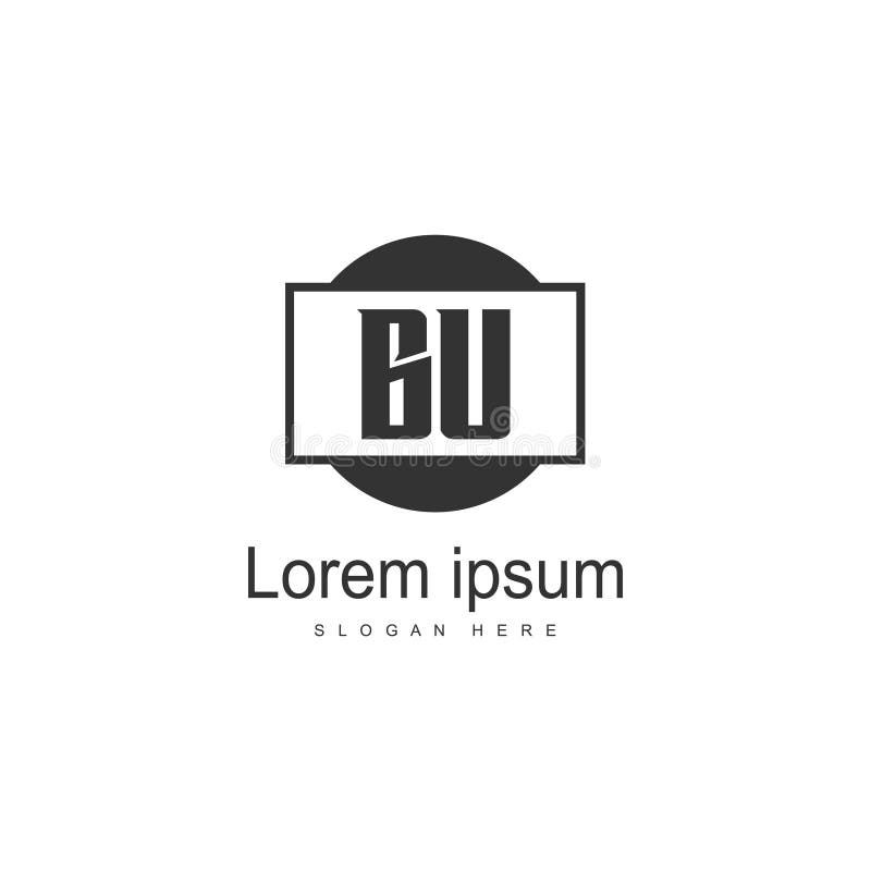 BU Letter Logo Design. Creative Modern BU Letters Icon Illustration ...