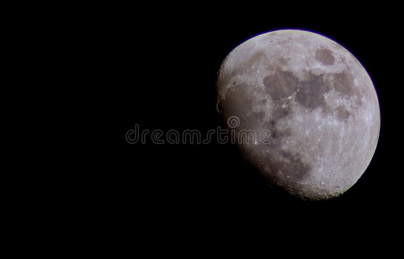 Buautiful Cut Moon Photos with Craters Visible Stock Illustration ...