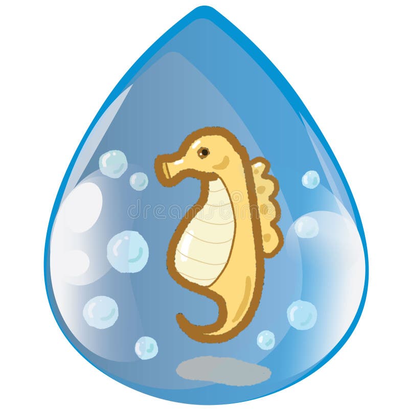 Bubble animal water set stock illustration. Illustration of drop ...