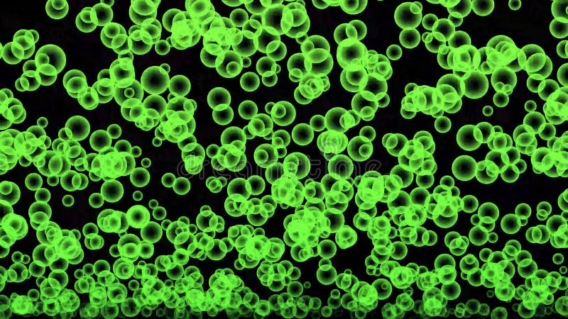 A Bubble Animation with a Black Background. Stock Footage - Video of ...