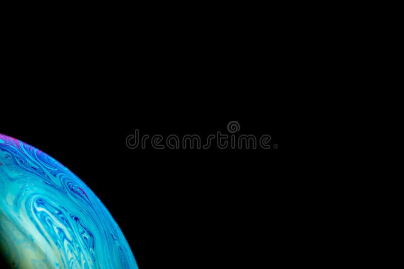 Bubble with the Appearance Blue Gaseous Atmosphere Stock Photo - Image ...