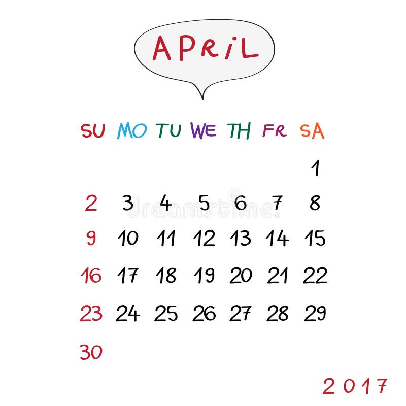 Bubble april 2017 stock illustration. Illustration of doodle - 81323755