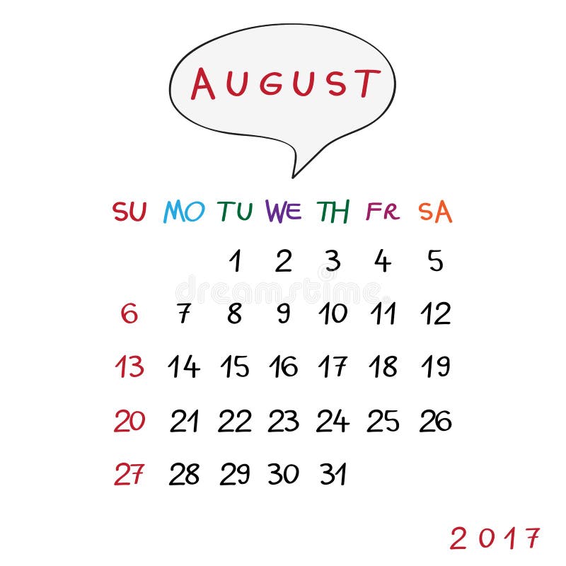 Bubble august 2017 stock illustration. Illustration of font - 81323744