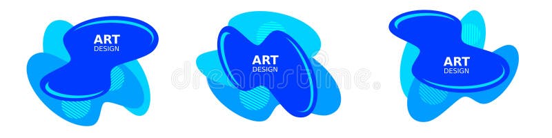 Bubble Badget Graphic with Three Badgets in Vector Quality. Stock ...