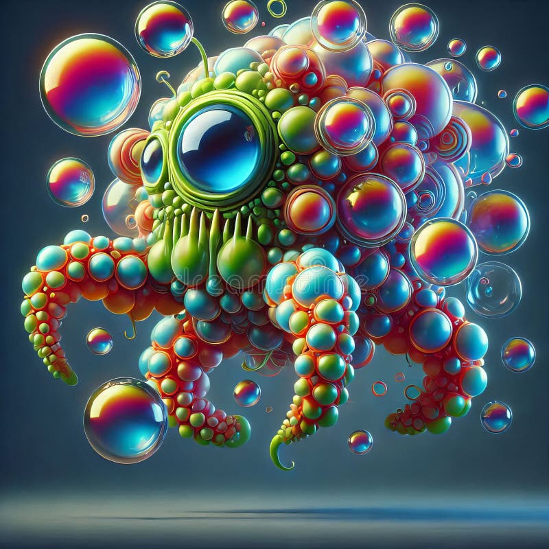 Bubble Beasts Floating Creatures that are Made of Giant Bubbles Stock ...
