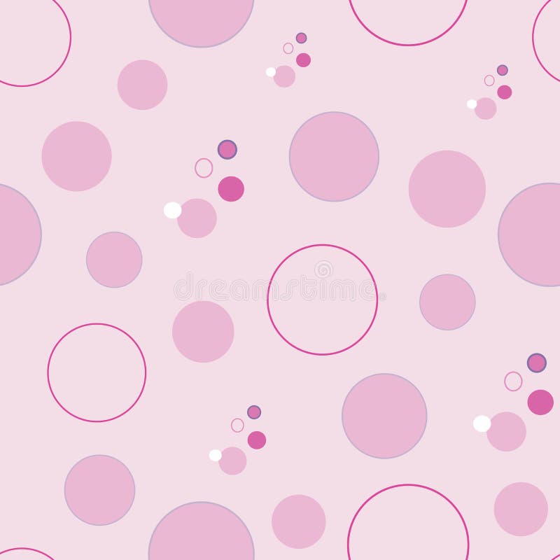 Bubble Blowing, Pink Bubbles, Seamless Repeat. Vector Illustration ...