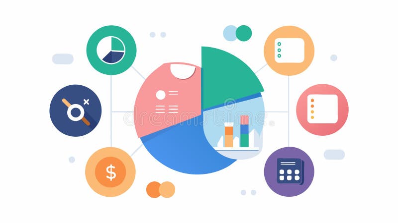 A Bubble Chart Compares a Users Expenses from Different Months Allowing ...