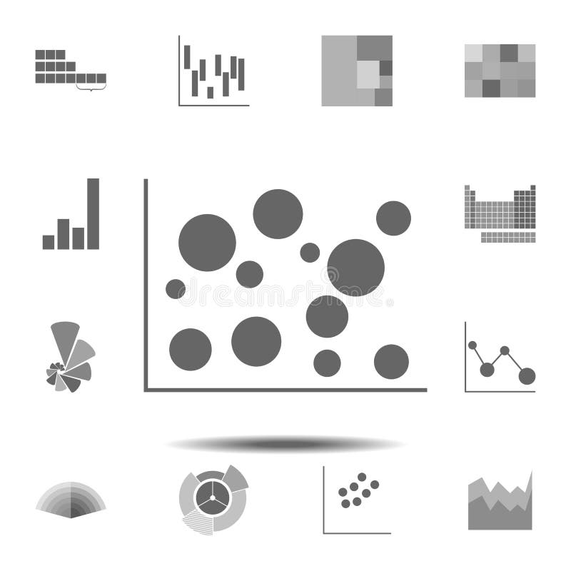 Bubble Chart Icon. Simple Glyph of Charts and Diagrams Set for UI and ...