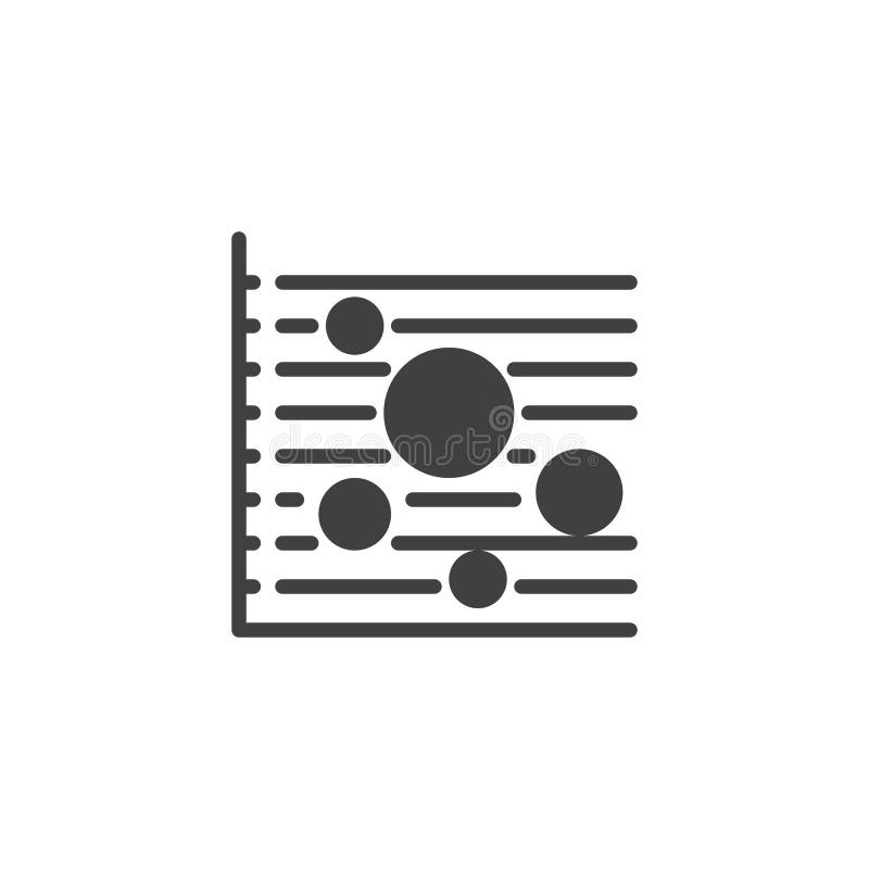 Bubble Chart vector icon stock vector. Illustration of graphics - 306615538